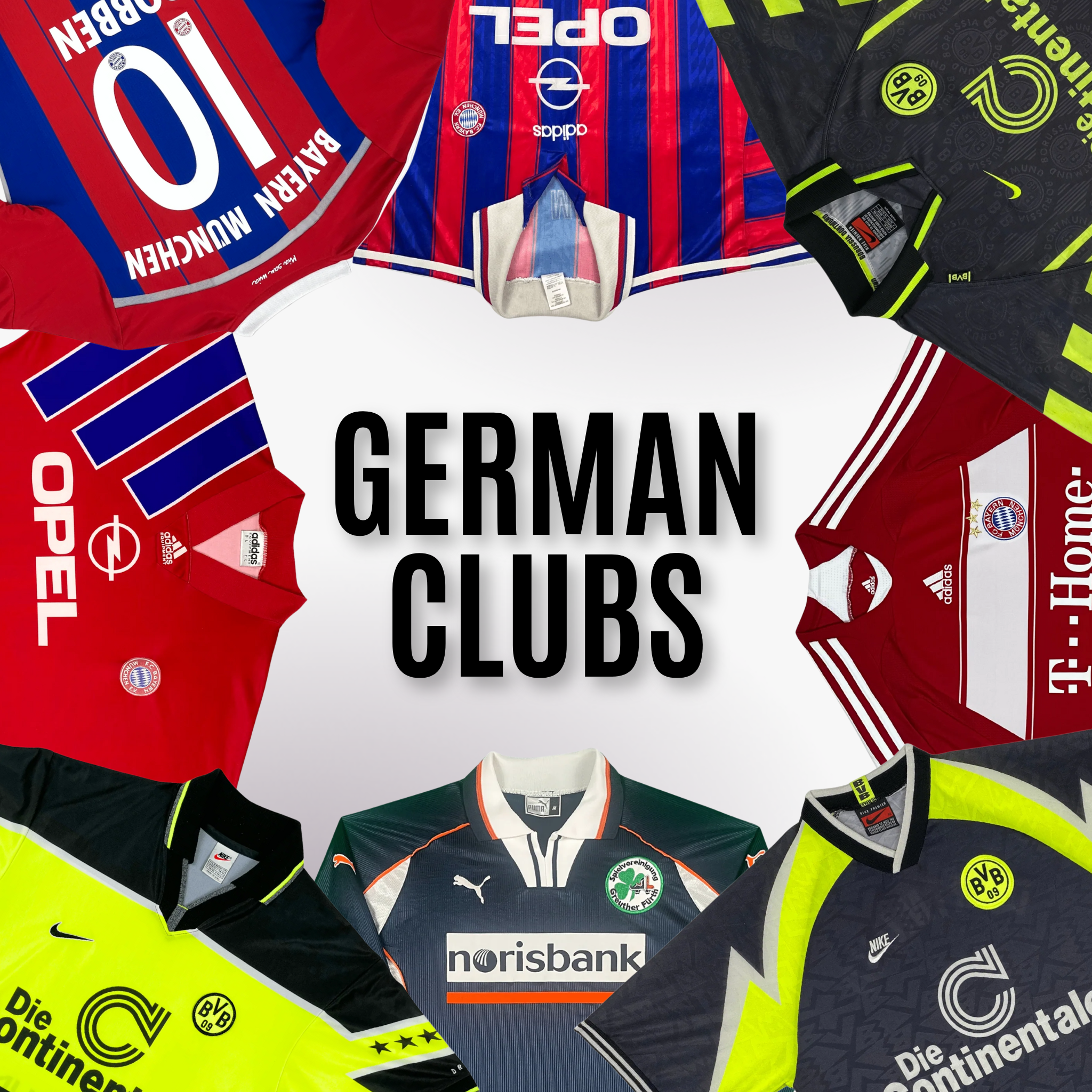 German Clubs Vintage Football Shirts | Classic Germany Club Kits ...